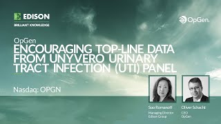 OpGen: Encouraging top-line data from unvvero urinary tract infection ...