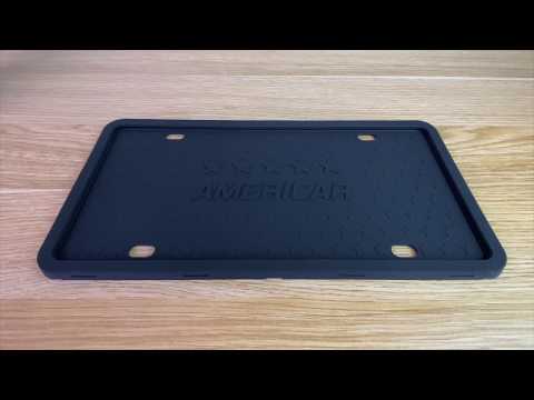 Unboxing Americar License Plate Frame - Silicone License Plate Holder