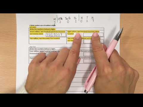 Writing numbers in figures and words