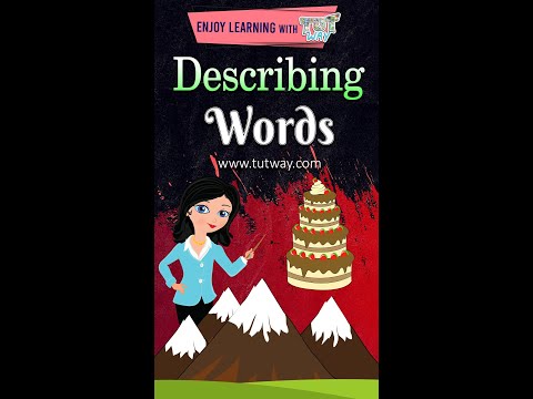 Learn Describing Words For Kids | Describing Words and Example Sentences in English Grammar #shorts