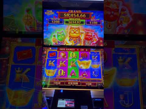 FANG BIAN PAO KITTYS GET NICE JACKPOT 🤩🤩🤩 #slot #game #casino