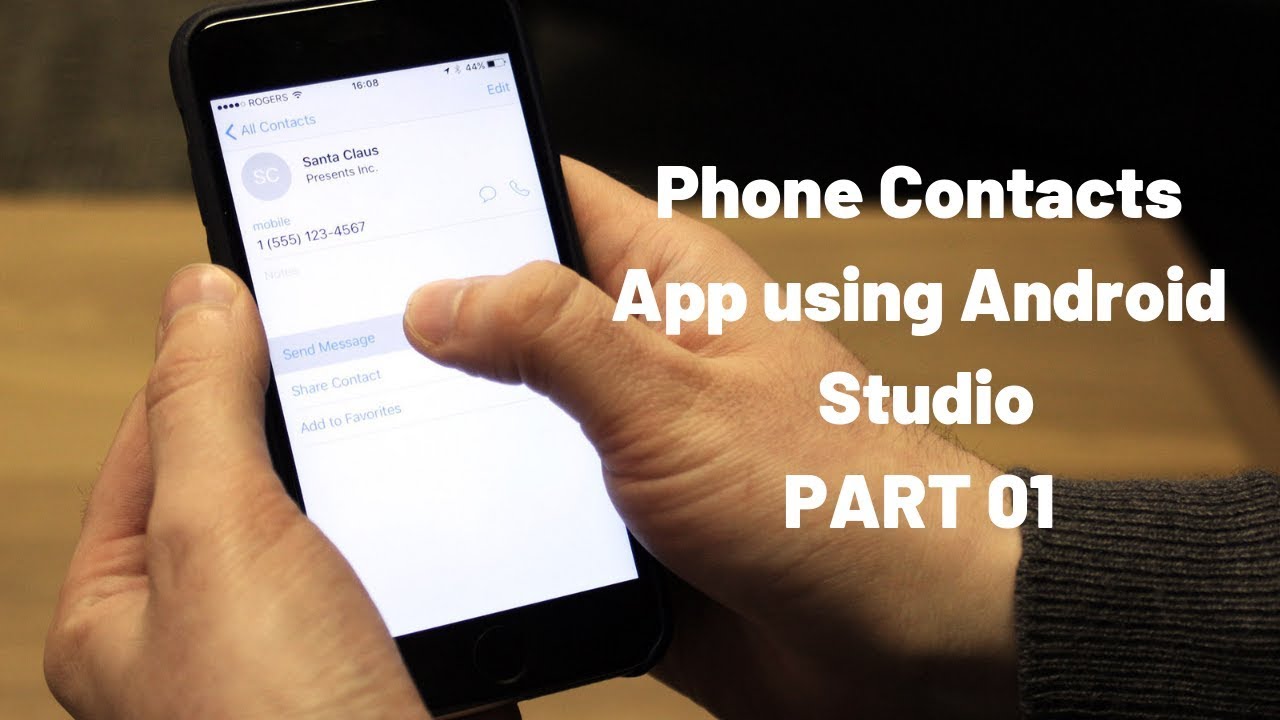 #1 Display Phone Contacts App using Java Android Studio