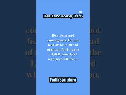Faith - Do not fear or be in dread of them...
