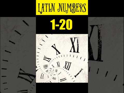 Latin Numbers from 1-20 #latin #language #languagelearning