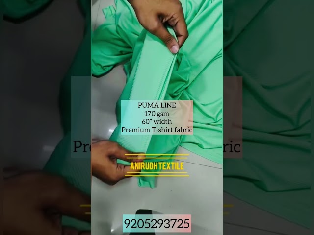 Lycra Fabrics - Puma Line T-Shirt Fabric Manufacturer from Surat