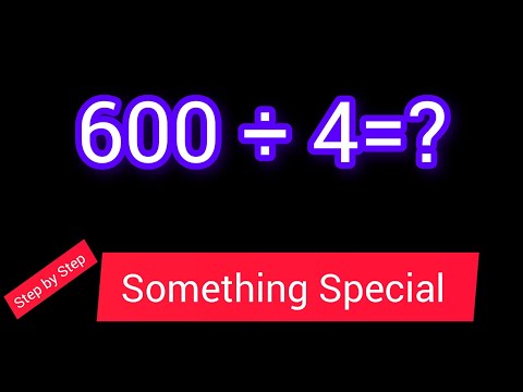 600 Divided by 4 ||600 ÷ 4||How do you divide 600 by 4 step by step?||Long Division||600/4