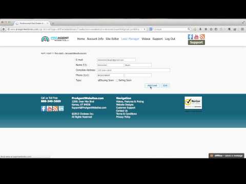 Pro Agent Website: How To Set Up A New Buyer
