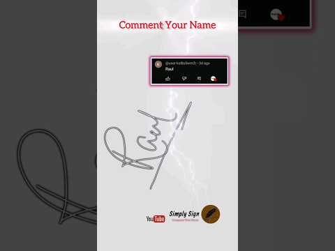 Raul Signature Video | #trending #shortsvideo #signaturecreator #design #short #ytshort #art