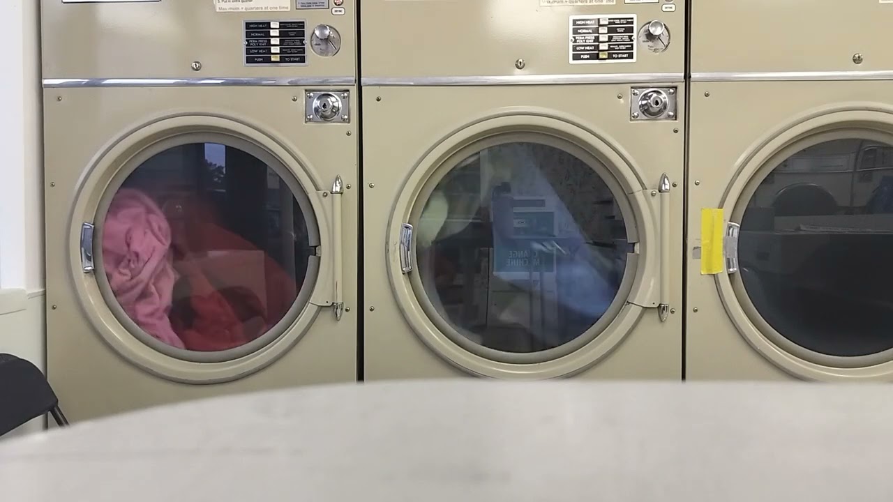 Cissell commercial dryer run