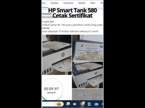 Printer Cetak Sertifikat pakai Kertas BC BriefCard