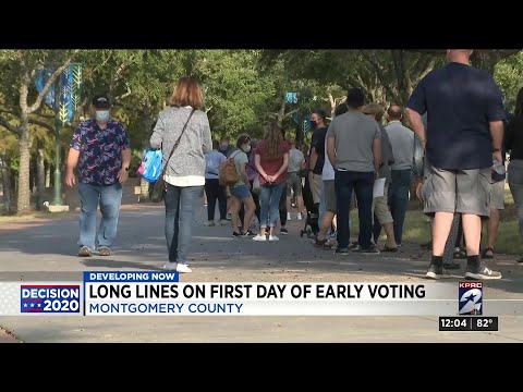 Long lines first day of voting in Montgomery County