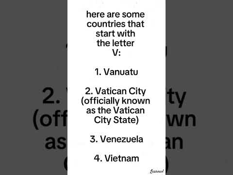 Countries that start with letter V #vietnam #vanuatu #venezuela #english #rusviet #tav #vz #vscs #vi