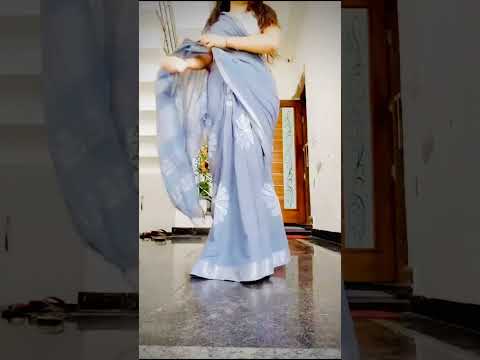 Hand painted saree call us on 7300755628 to get yours