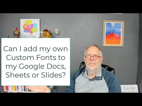 Can I add custom fonts to Google Sheets or Google Docs in Google Workspace of Free Gmail?