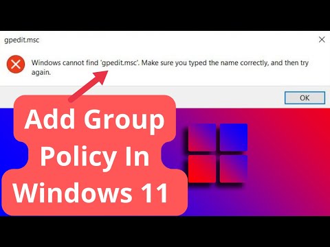 Enabling The Group Policy Editor In Windows 11 The Most Easy Step