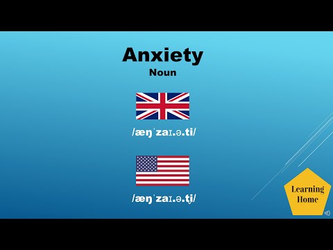 Anxiety meaning pronunciation and synonyms #Shorts
