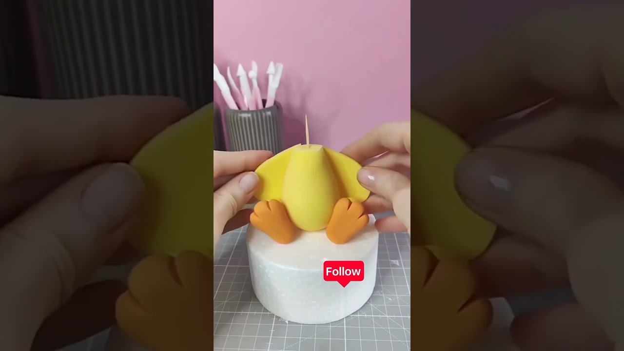 Fondant Duck cake topper - VIDEO Tutorial with Templates
