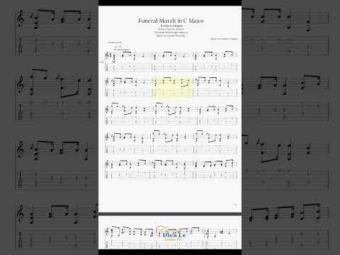 Funeral March in C Major (Frédéric Chopin) Guitar Arrangement