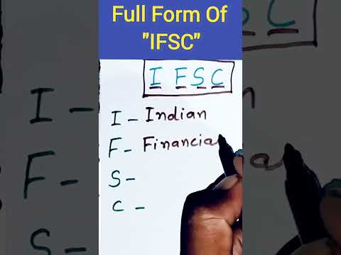 IFSC || Full Form Of IFSC || IFSC in education || what Is IFSC || #gk #shorts #viral #trending #ssc