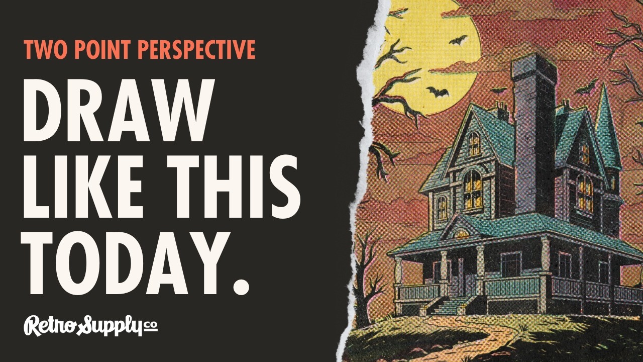 How to Draw in 2-Point Perspective (Beginner Friendly Drawing Tutorial)