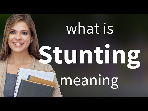 Stunting — STUNTING definition
