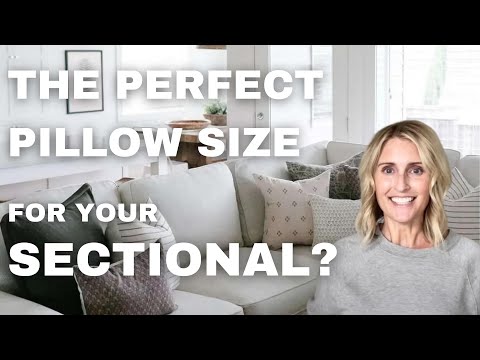 What size pillows do I use on a sectional?
