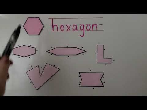 Kindergarten Math 9.9, Identify and Name Hexagons