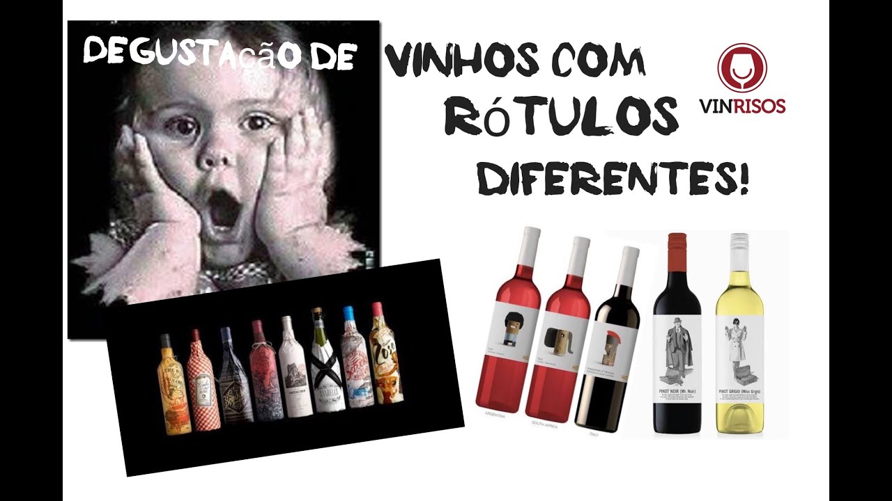 Degustação de Vinhos com Rótulos Diferentes