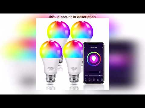 #4pcs 18W 15W Zigbee Smart Light Bulb Tuya WiFi Bulb E27 Dimmable LED RGB Lamp Work with Alexa/Go