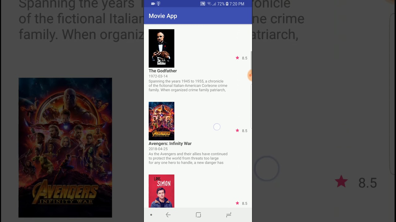 The Movie Db API application
