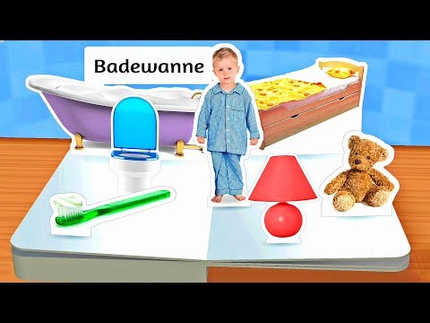 Kids learn first German Easy Words 🗨️ Touch Look Listen App for Children