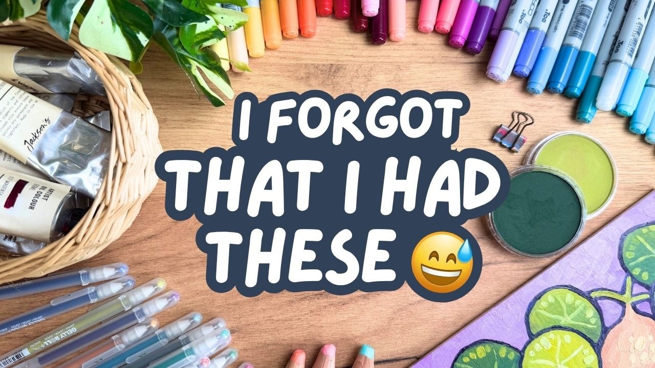 Finally using art supplies I’ve been avoiding for YEARS