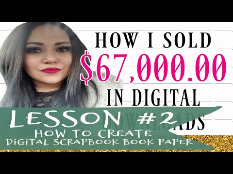 Lesson 2: How To Create Digital Scrapbook Paper. PNG File