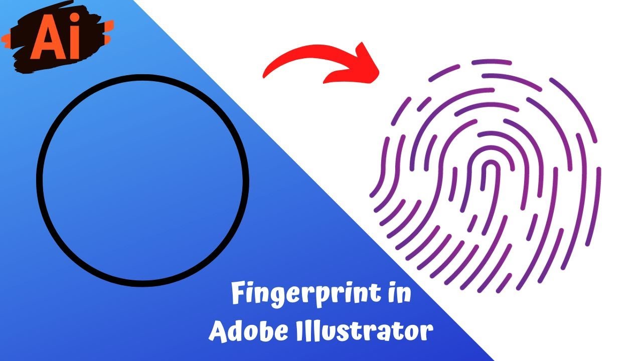 How to make Fingerprint Icon in Adobe Illustrator
