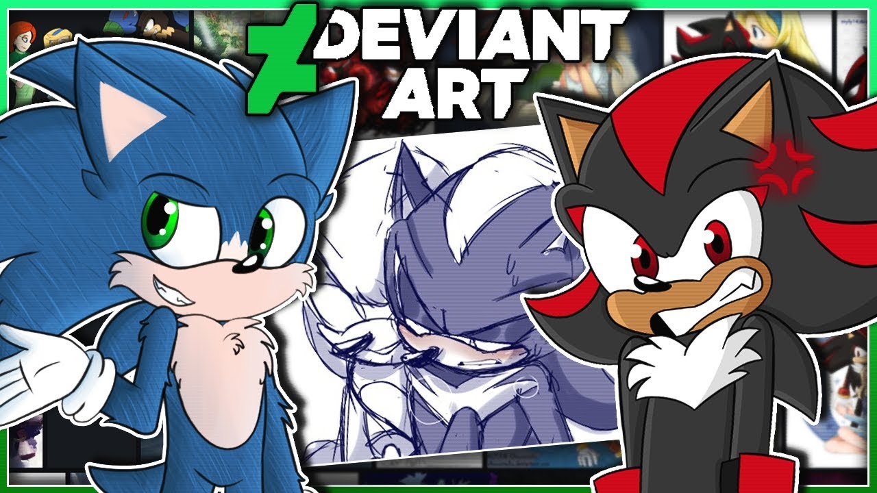 Shadow & Movie Sonic Visit DEVIANTART! - MOVIE SONIC KISSING SHADOW?!