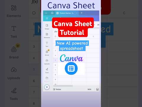 Canva Sheet Tutorial