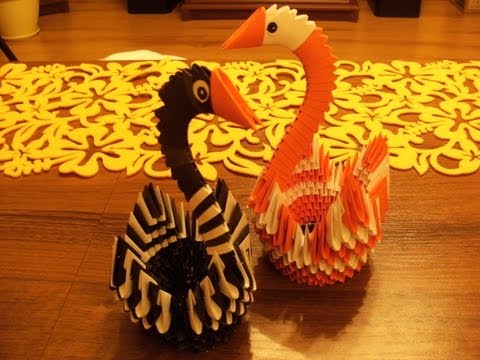 origami 3d – MŁODY ŁABĘDŹ – instrukcja jak wykonać | The Secrets of Origami