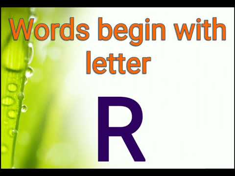Words begin with letter 'R'