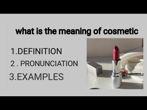 Definition of cosmetic || what is the meaning of cosmetic || Cosmetic meaning in English