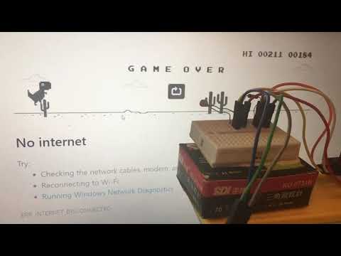 Webduino - Auto-play Chrome Dinosaur Game