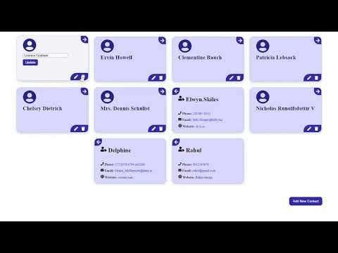 CRUD json-placeholder api contact list demo