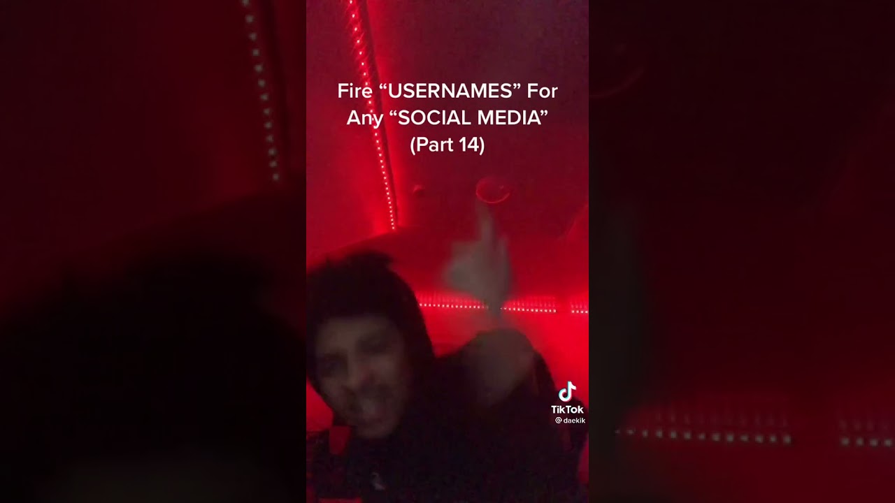 FIRE USERNAMES FOR ANY SOCIAL MEDIA😳