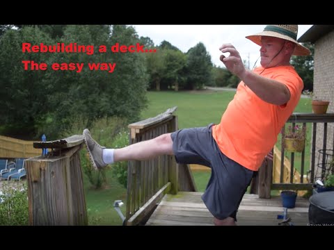 DIY Rebuilding a deck and stairs...For Beginners