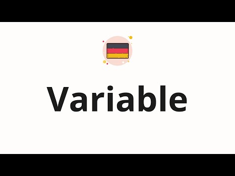 How to pronounce Variable