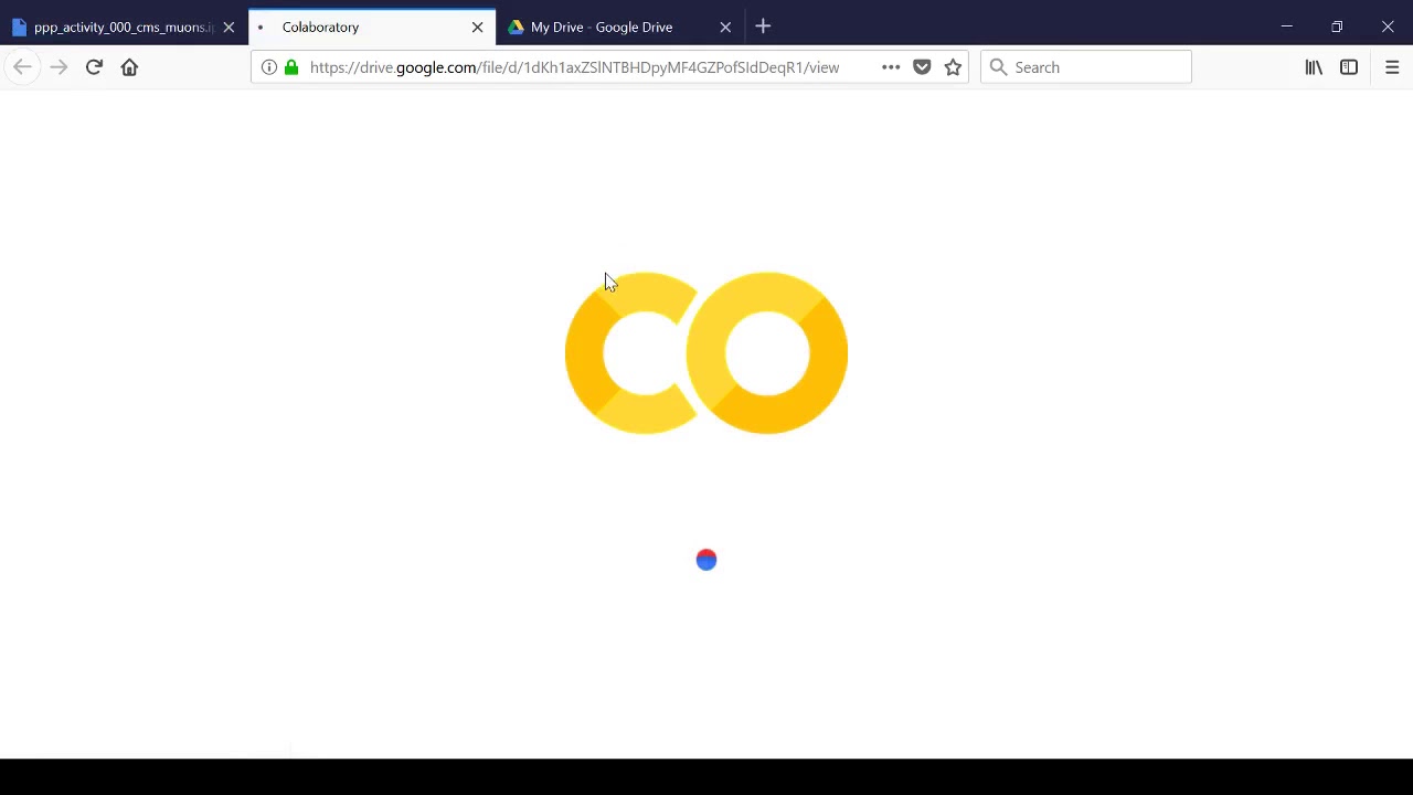 Particle Physics Playground tutorial: using Colab for the first time