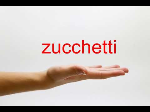 How to Pronounce zucchetti - American English