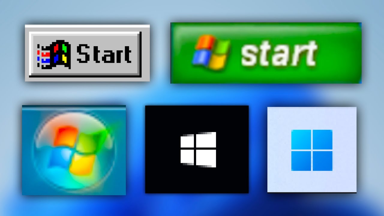 Windows Start Menu Evolution (1993 - 2023)