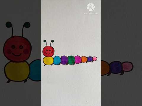 How to draw a cute caterpillar easy step by step drawing