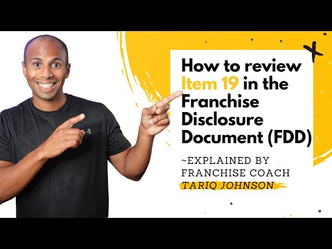 Item 19 in FDD Explained (Franchise Disclosure Document)