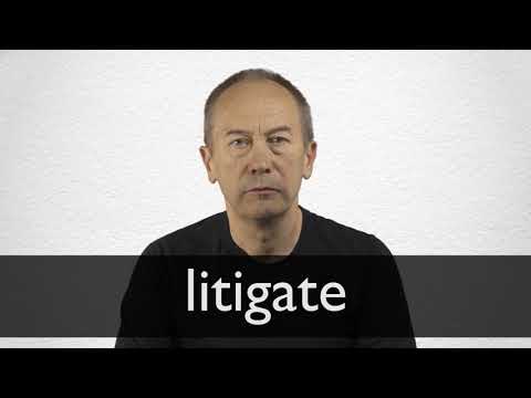 How to pronounce LITIGATE in British English